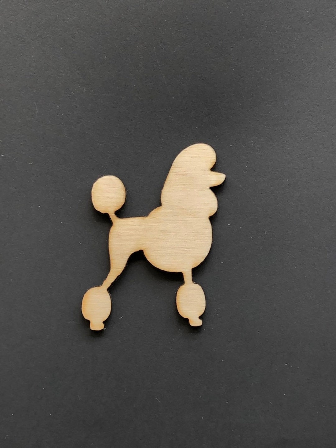 Poodle Laser Wood Shaped Cut Out - Unfinished - Etsy