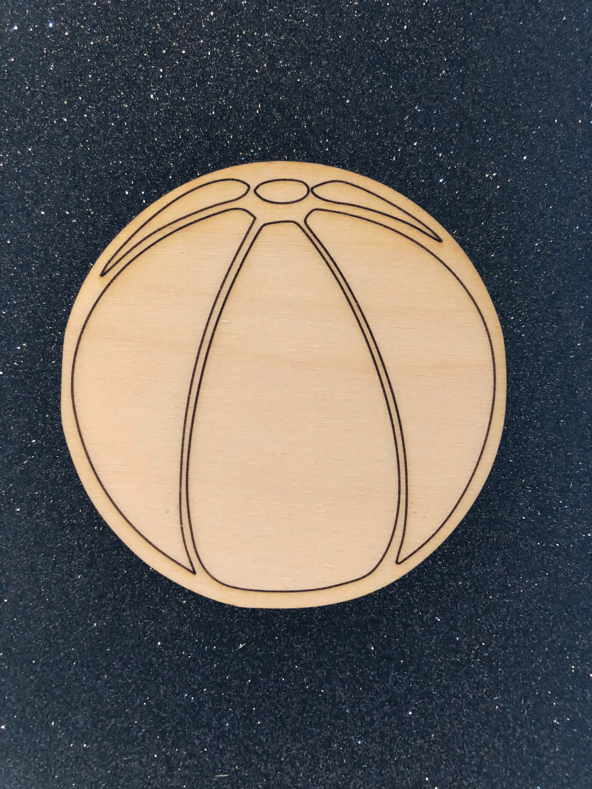 Beach Ball Laser Wood Shaped Cut Out Unfinished - Etsy India
