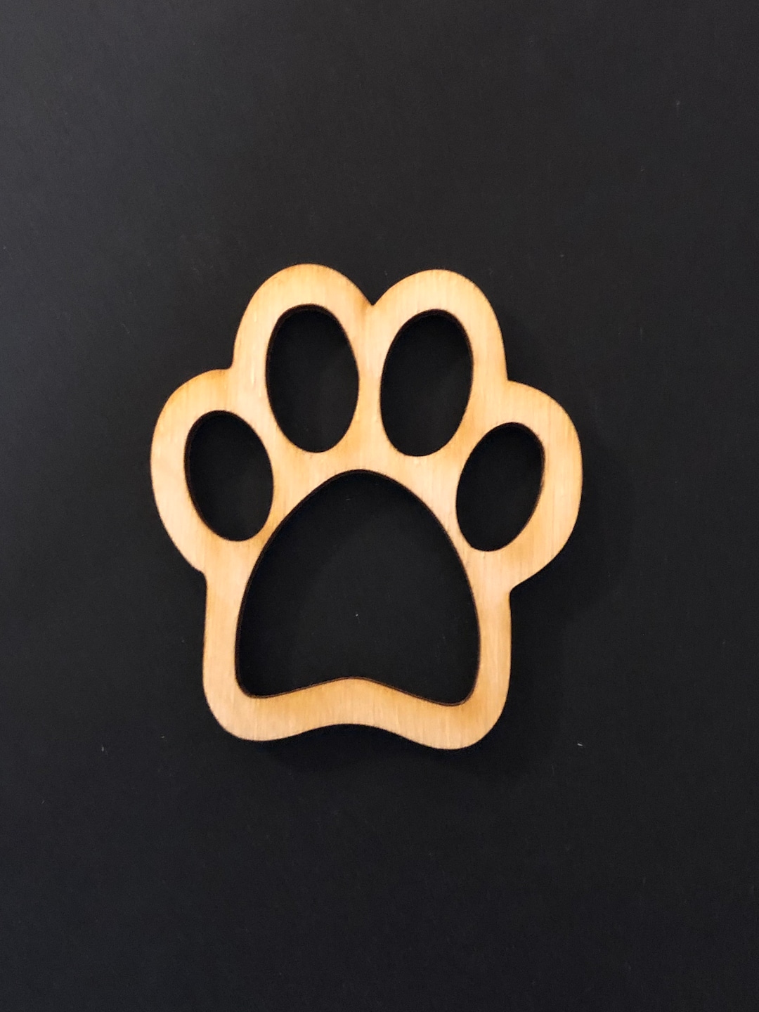 Dog Paw Laser Wood Shaped Cut Out - Unfinished - Etsy