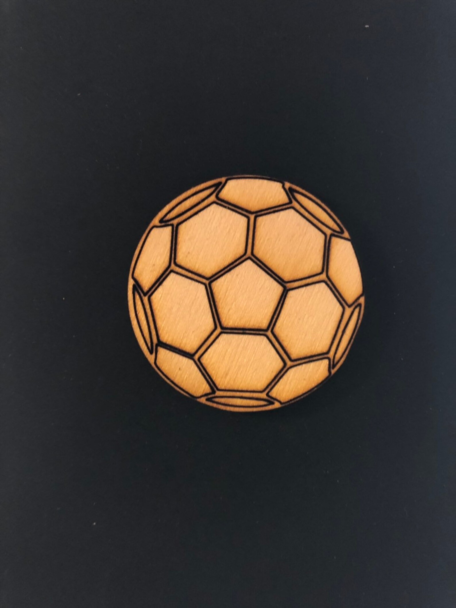 Soccer ball laser wood shaped cut out unfinished | Etsy