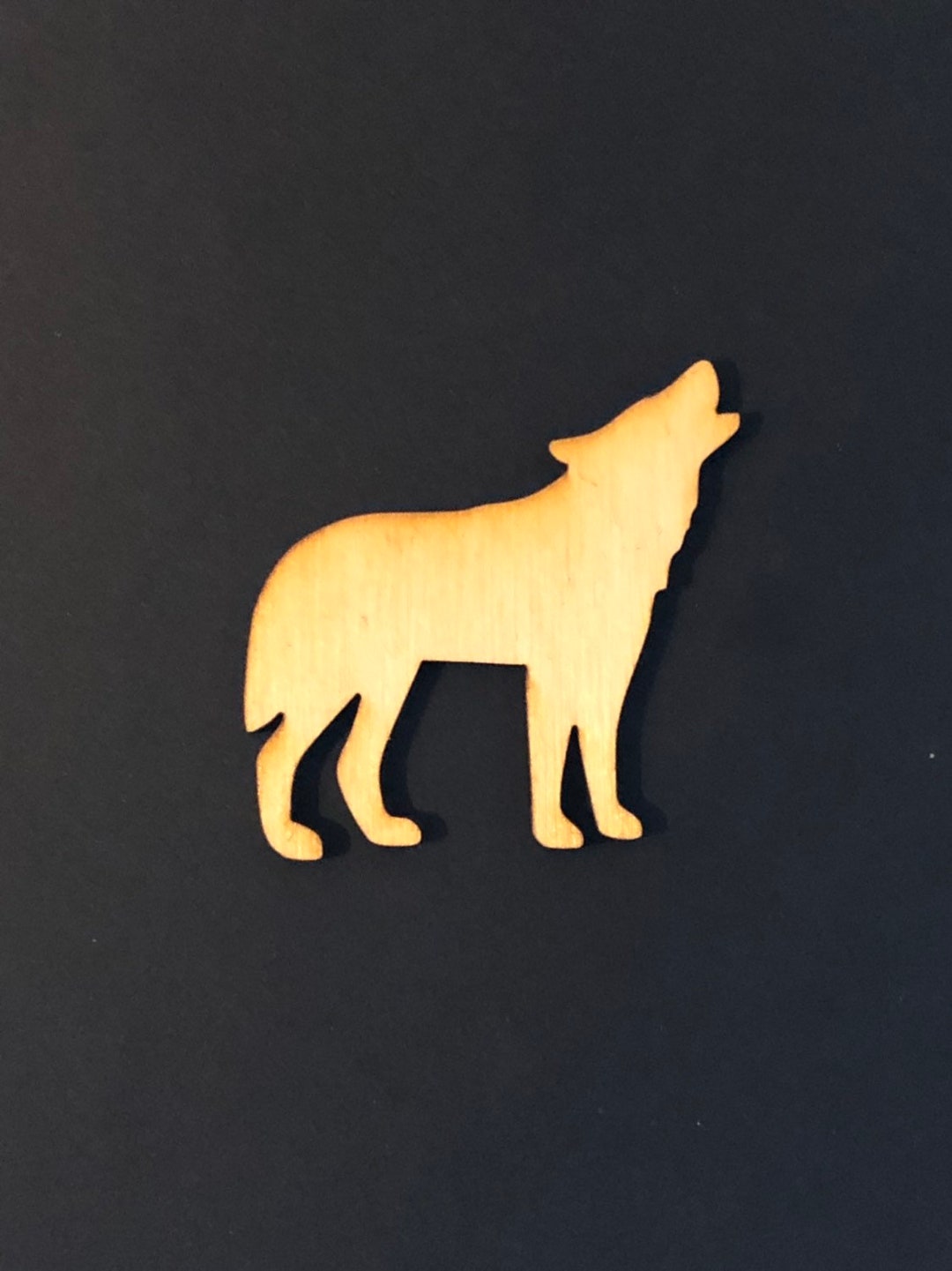 Wolf Laser Wood Shaped Cut Out - Unfinished - Etsy