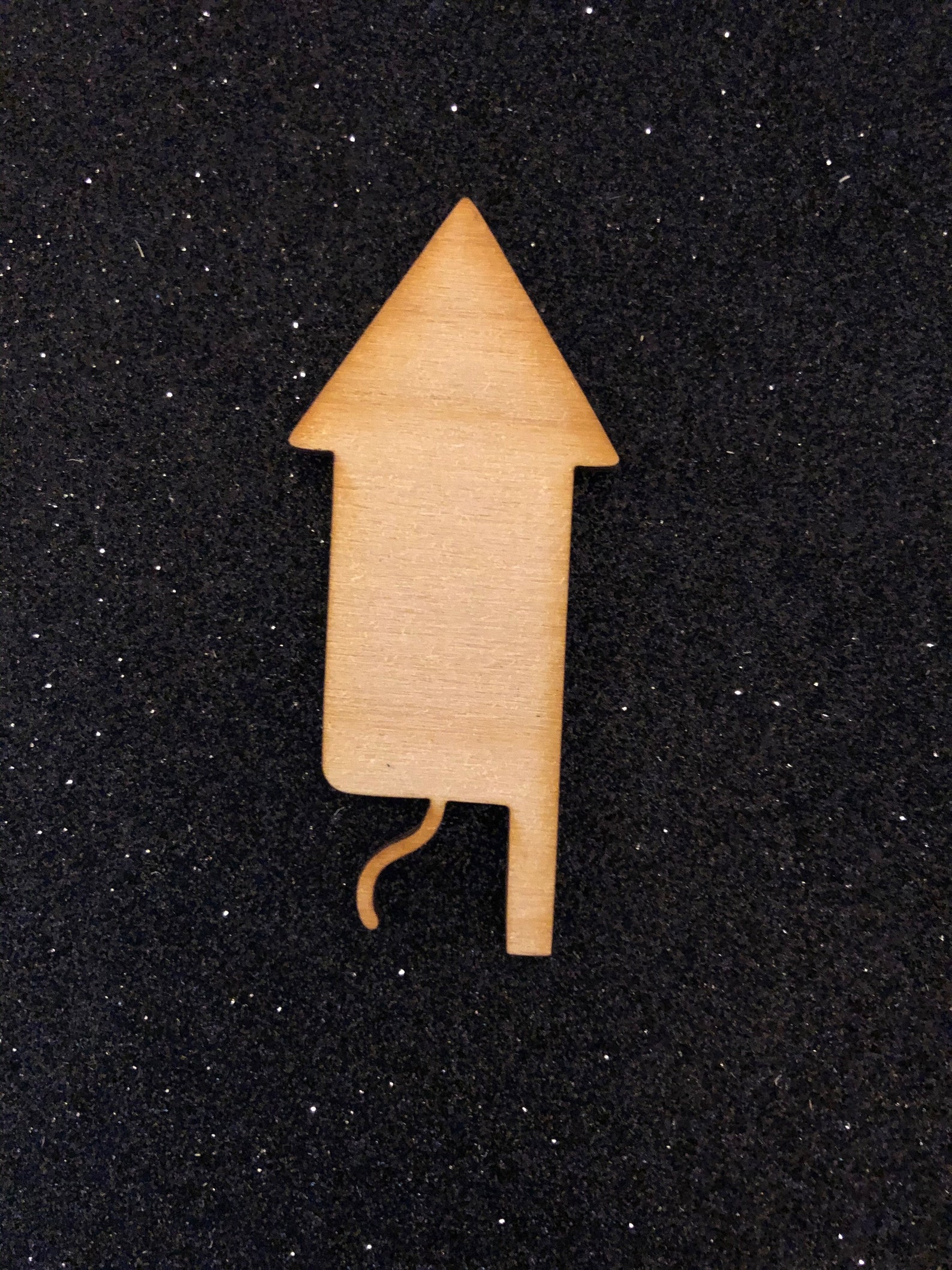 Rocket Firecracker Laser Wood Shaped Cut Out - Unfinished - Etsy