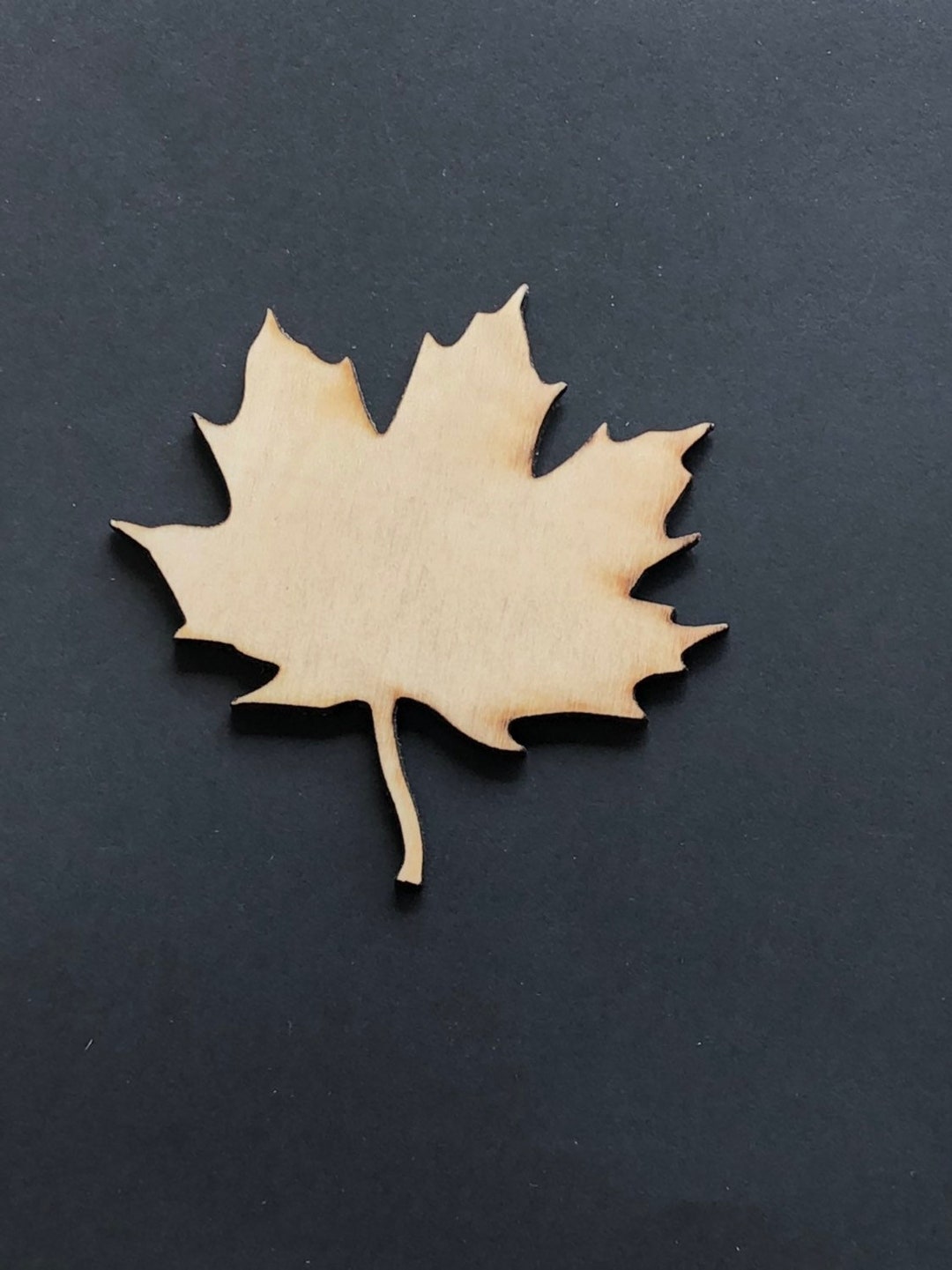 Maple Leaf Laser Wood Shaped Cut Out - Unfinished - Etsy