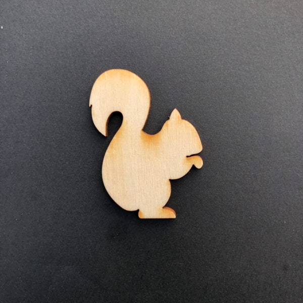Wooden Squirrel - Etsy
