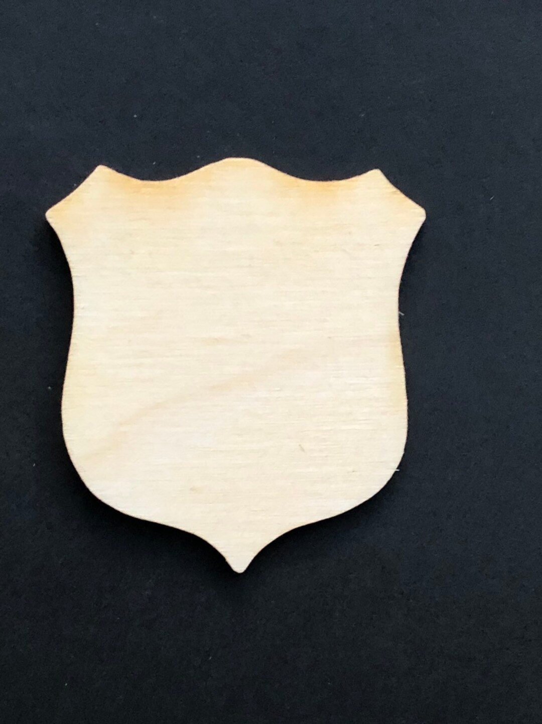 Shield Laser Wood Shaped Cut Out - Unfinished - Etsy