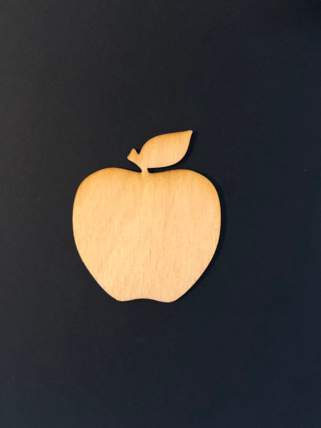 Apple Laser Wood Shaped Cut Out - Unfinished - Etsy