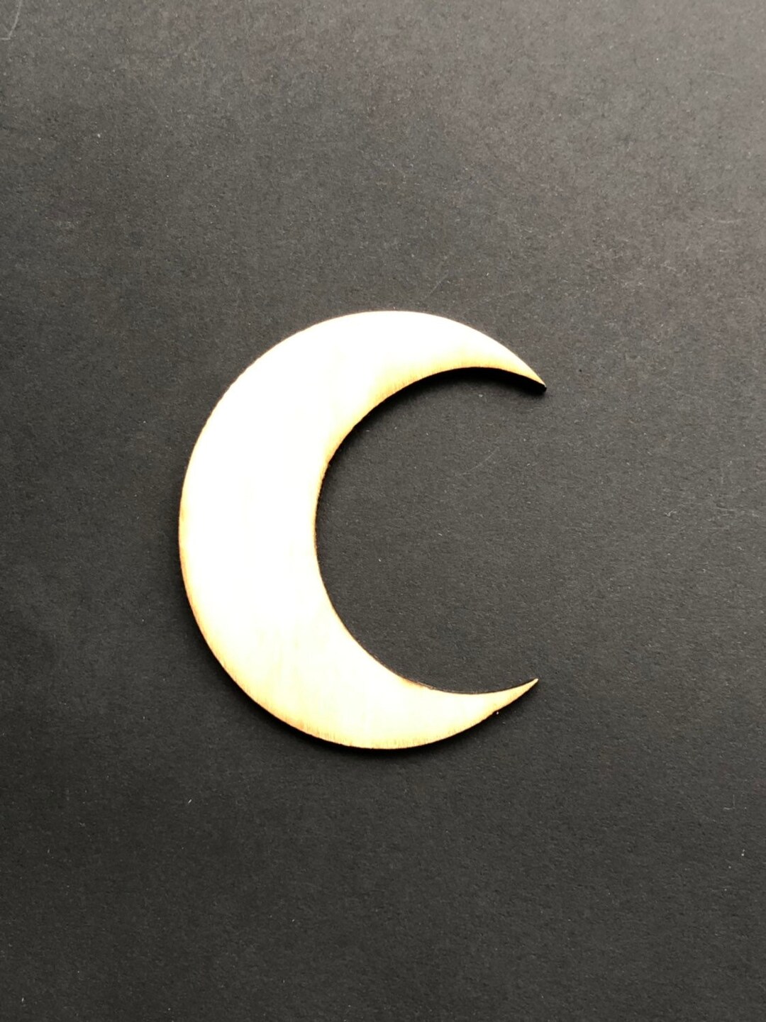 Cresent Moon Laser Wood Shaped Cut Out - Unfinished - Etsy