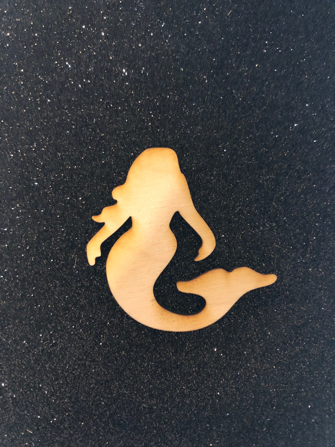 Mermaid Laser Wood Shaped Cut Out - Unfinished - Etsy