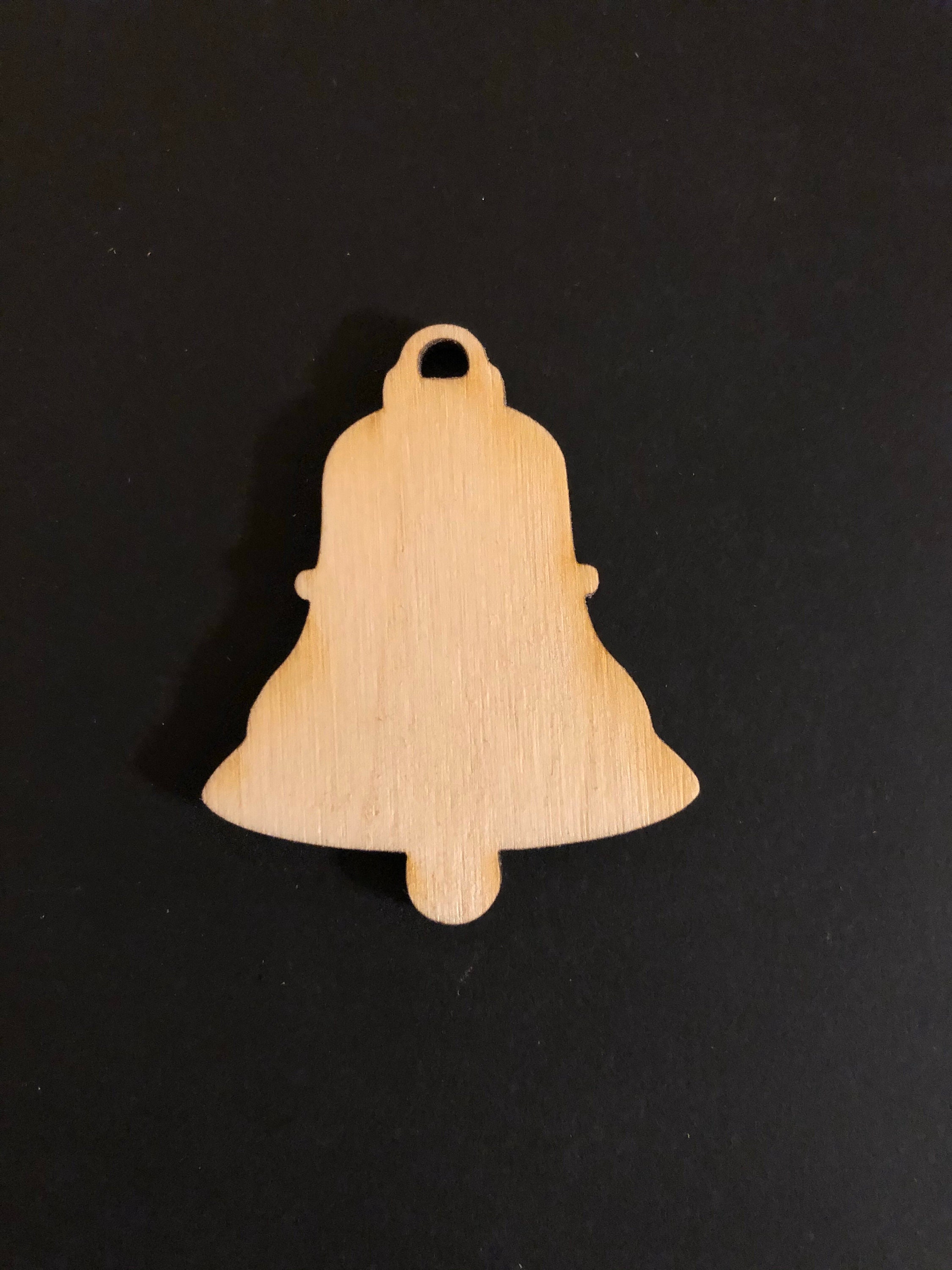 Christmas Bell Laser Wood Shaped Cut Out Unfinished - Etsy UK