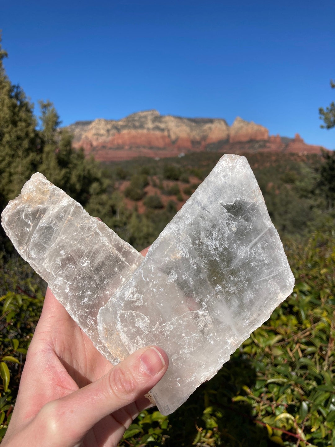 Your Choice! SEDONA SELENITE Solar Eclipse Charged Raw Slabs! Vortex ...