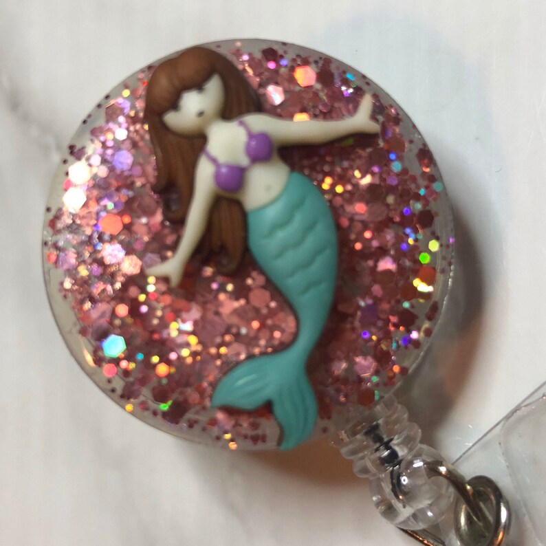 Mermaid Badge Holder - Etsy