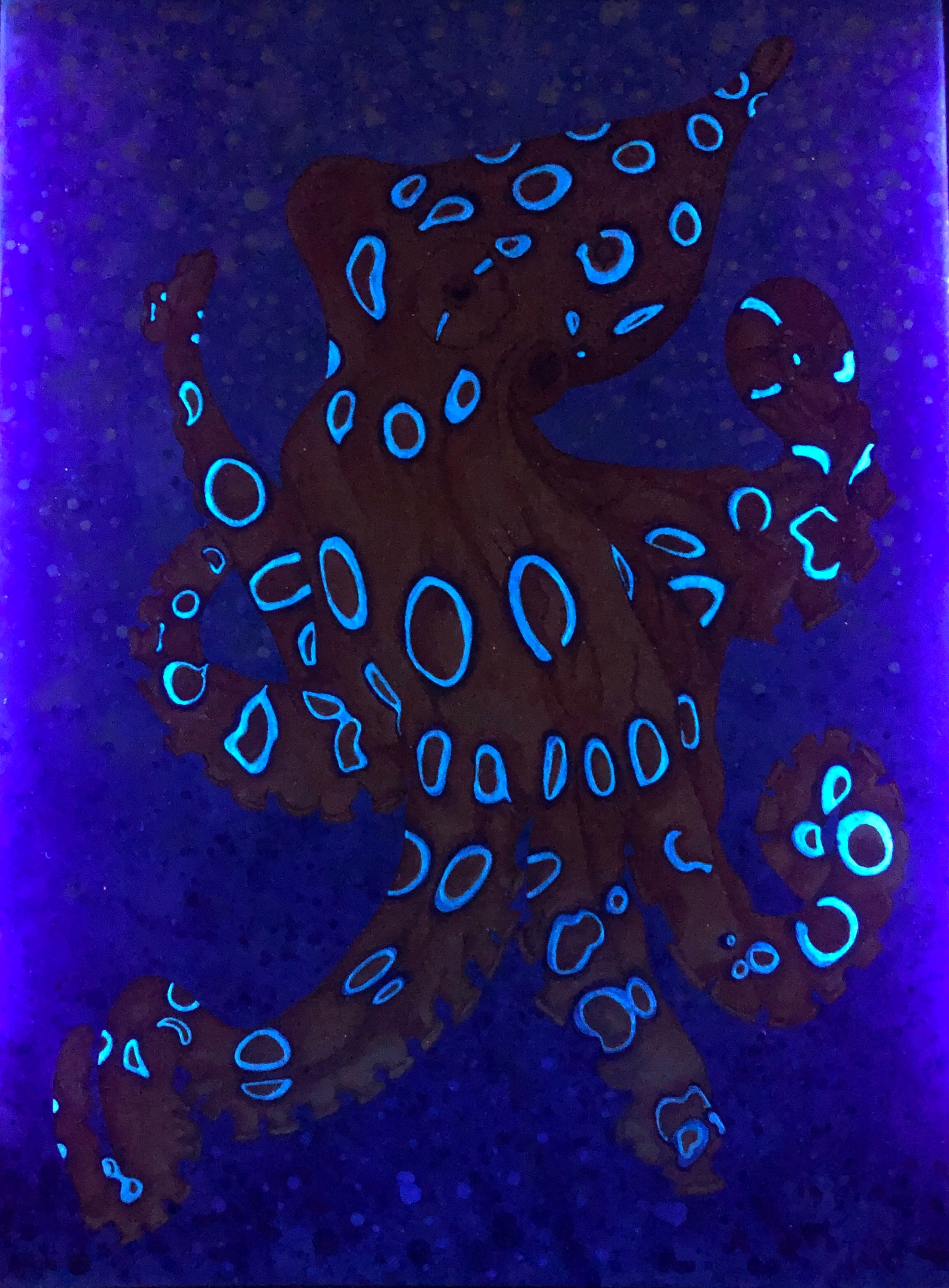 Blue Ringed Octopus Painting - Etsy