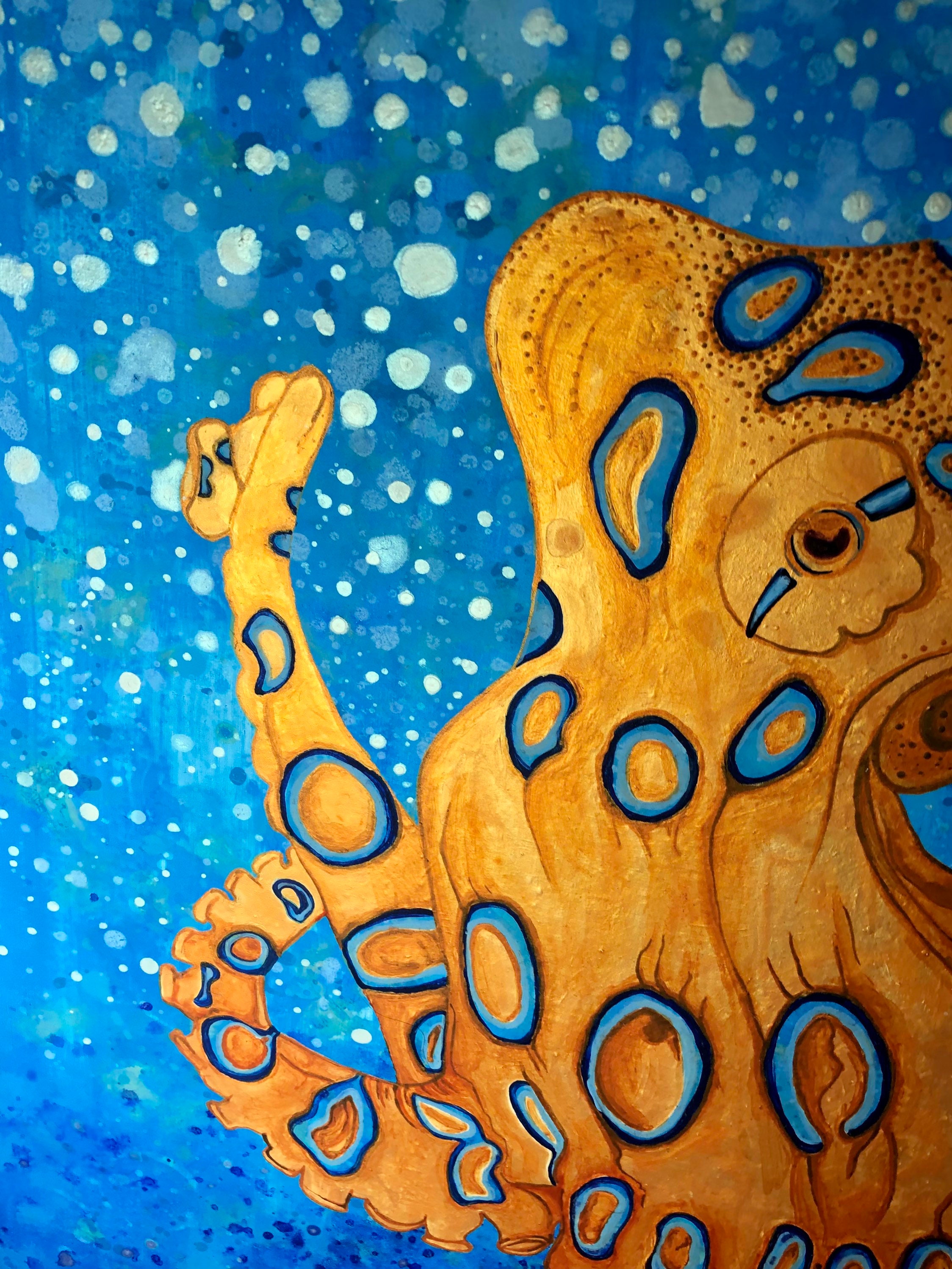 Blue Ringed Octopus Painting - Etsy