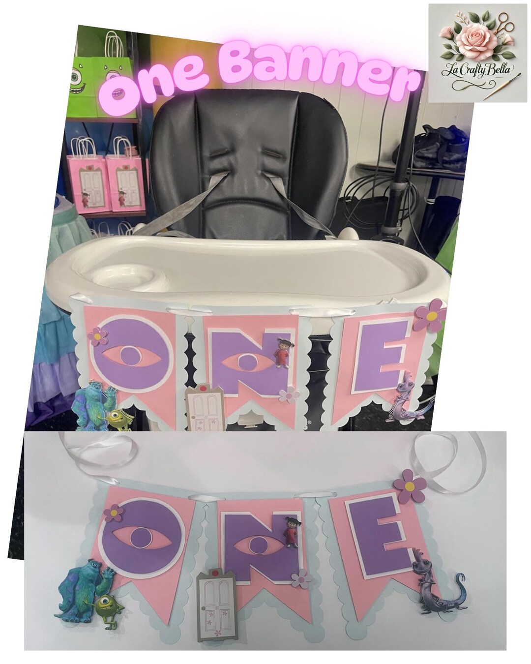 Monsters, Inc. Number Banner - Made to Order & Customizable - Etsy
