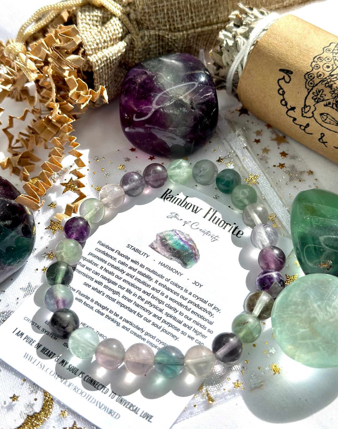 Fluorite Bracelet, Genuine Fluorite Bracelet, Genuine Crystal Bracelet ...