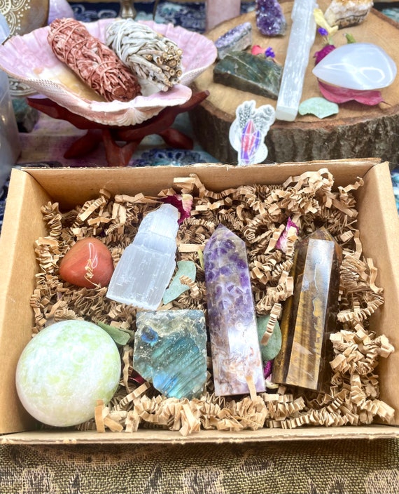 Crystal Mystery Box Surprise Crystal Box Crystal Confetti - Etsy
