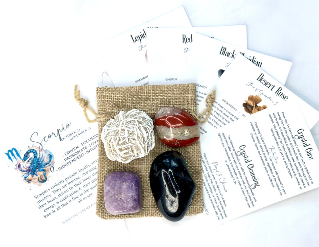 Scorpio Crystal Kit, Scorpio Zodiac Crystal Kit, Zodiac Crystals ...