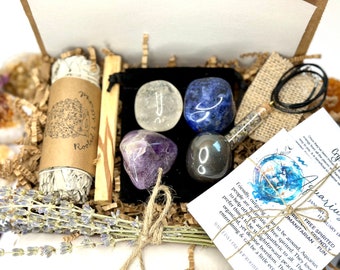 Aquarius Zodiac Crystal Kit - Etsy