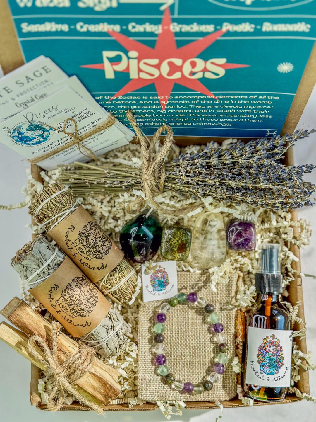 Pisces Zodiac Kit, Pisces Zodiac Gift Box, Astrology Gift, Pisces ...