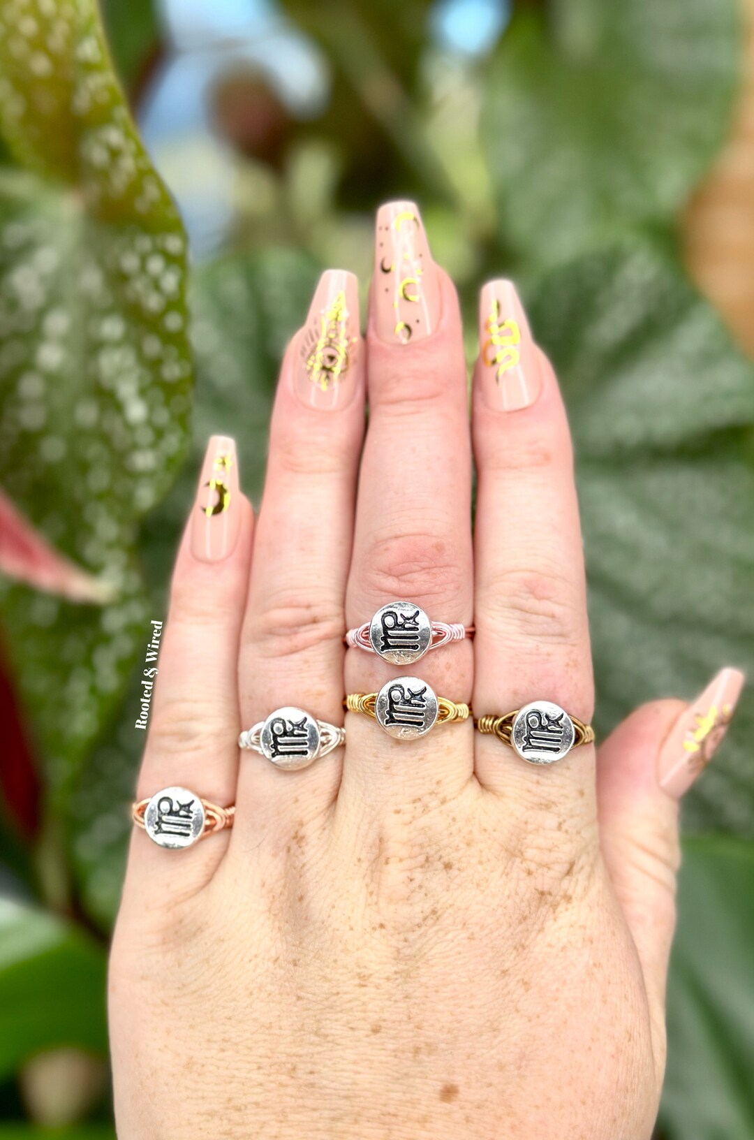 Virgo Ring, Sterling Silver Virgo Ring, Virgo Zodiac Ring, Zodiac ...