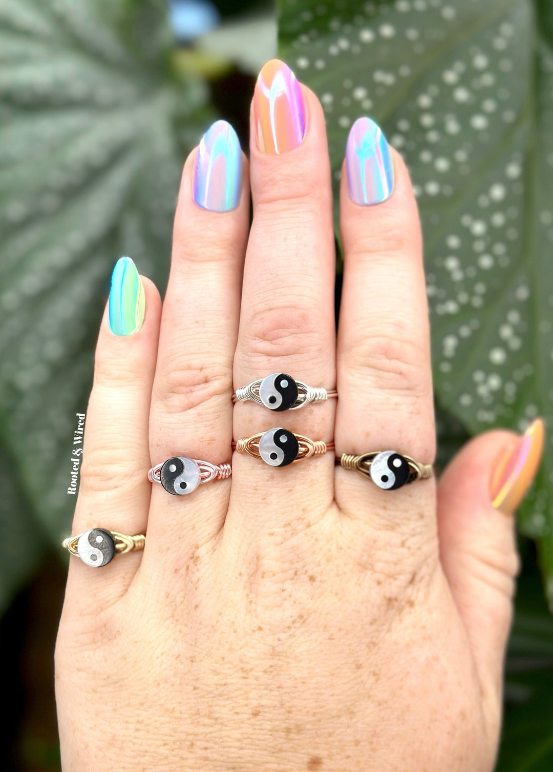 Yin Yang Ring, Sterling Silver Yin Yang Ring, 14k Gold Yin Yang Ring ...