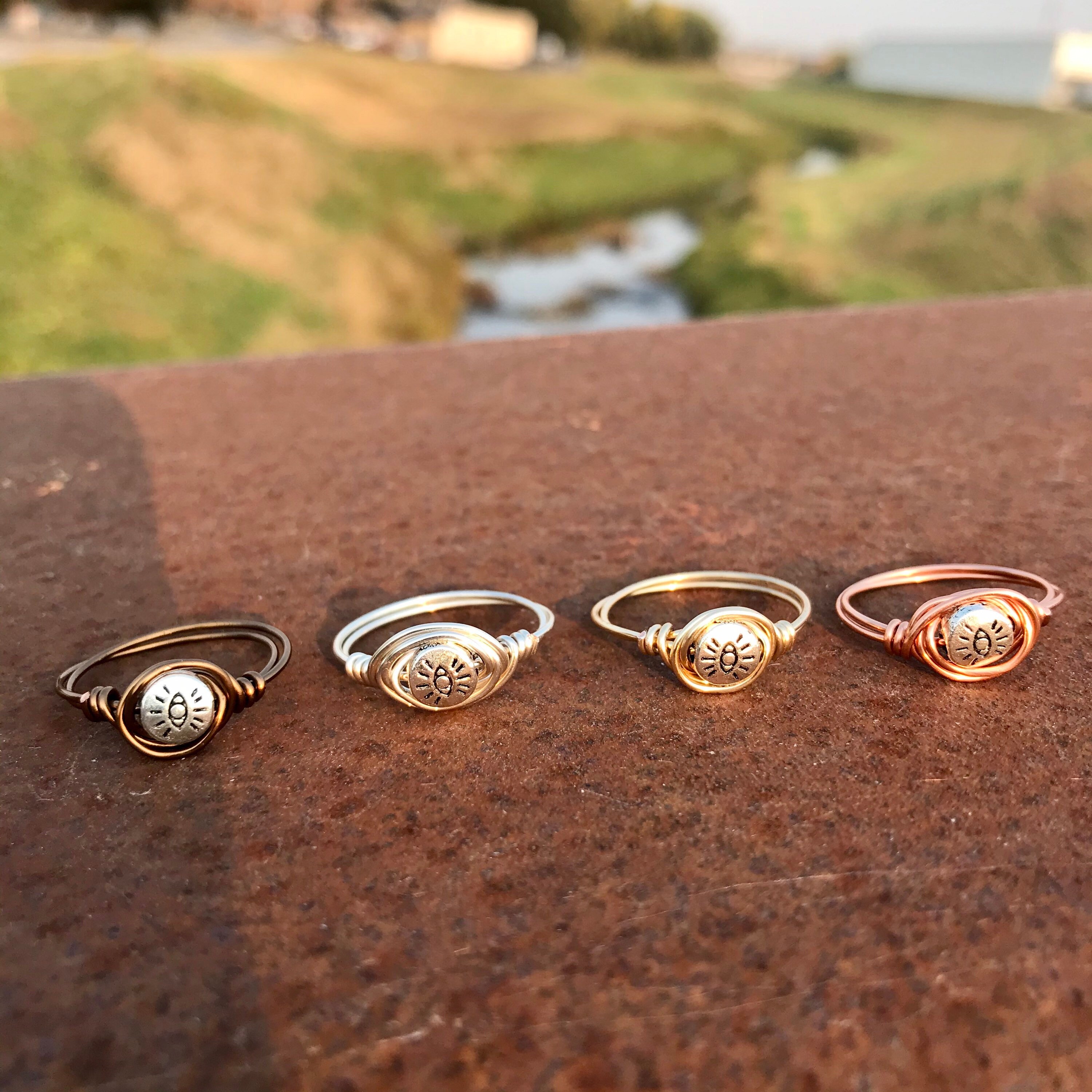 Evil Eye Ring Evil Eye Jewelry Protection Ring Wrapped - Etsy