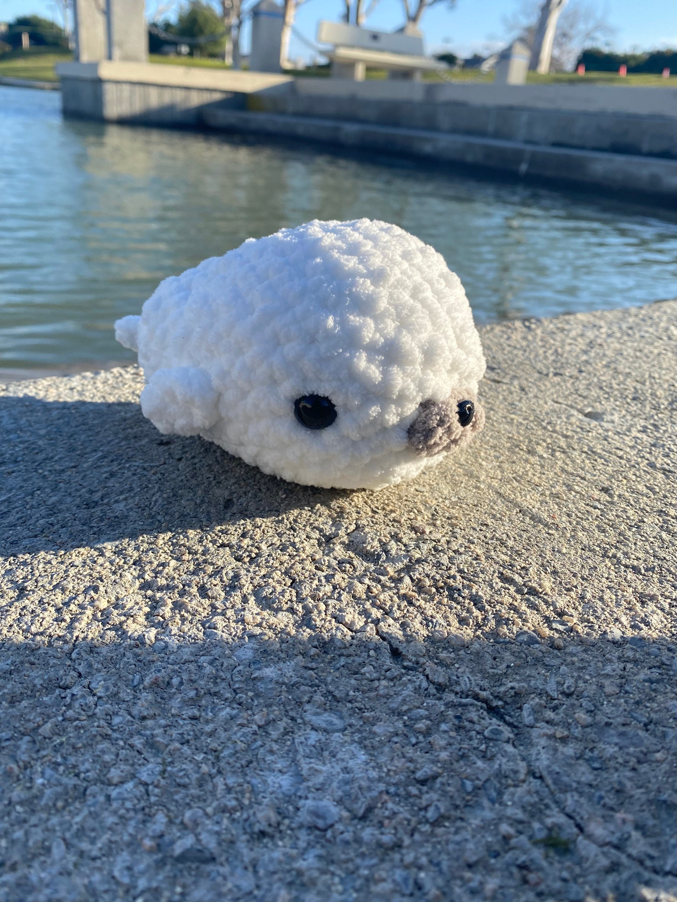 Chunky Seal Pup Crochet Plushie, Seal Crochet, Cute Crochet, Chunky ...