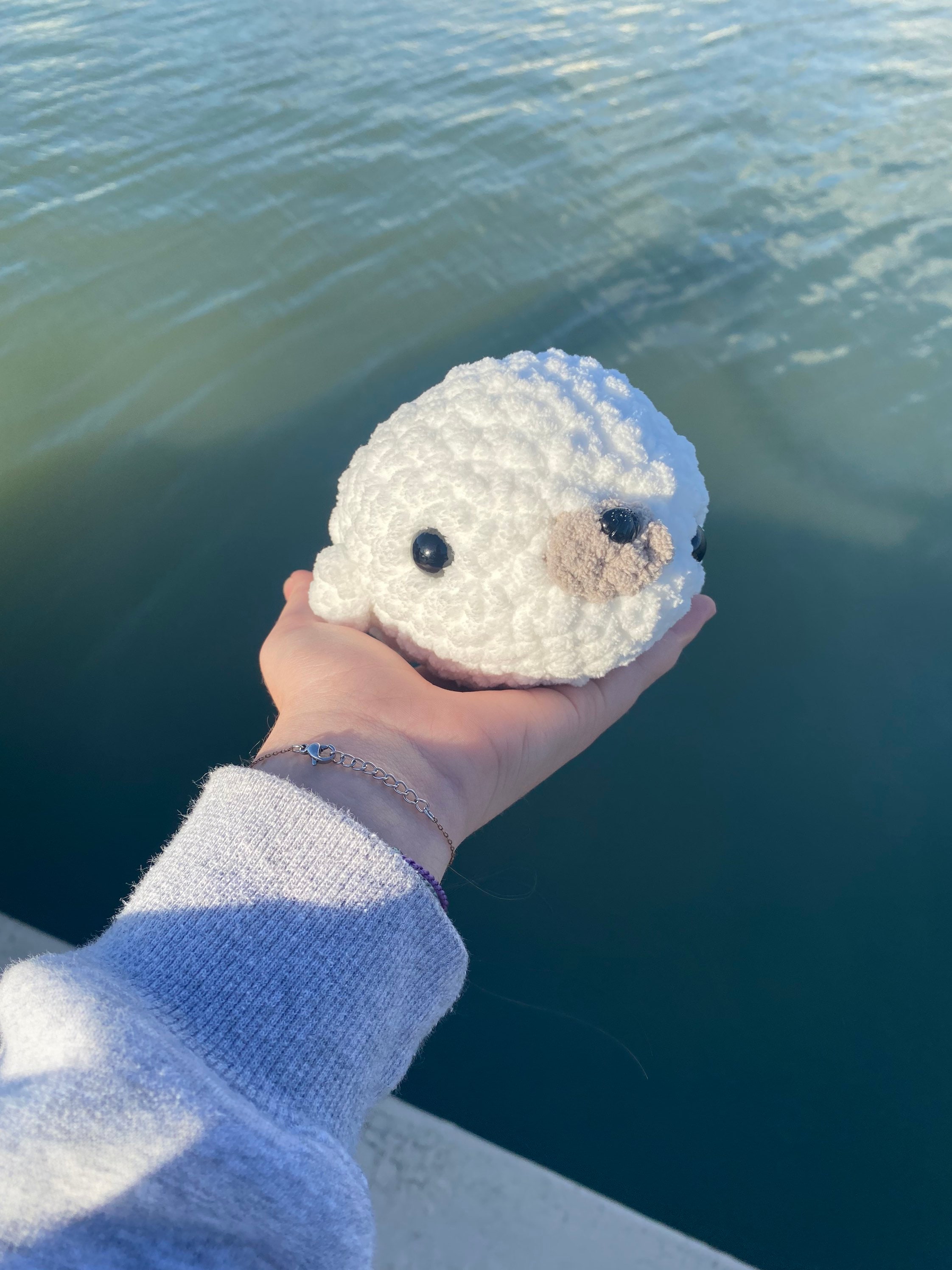 Chunky Seal Pup Crochet Plushie, Seal Crochet, Cute Crochet, Chunky ...