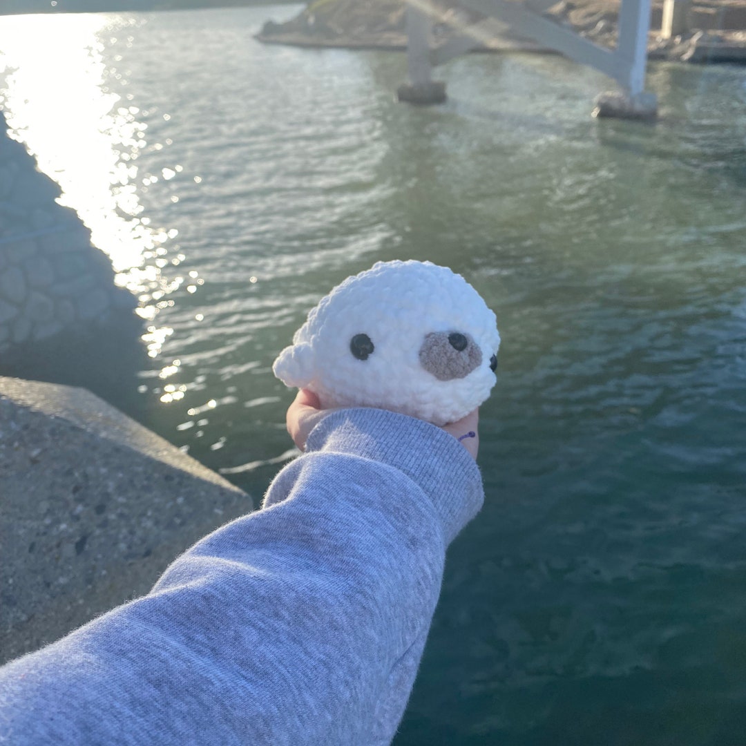 Chunky Seal Pup Crochet Plushie, Seal Crochet, Cute Crochet, Chunky ...