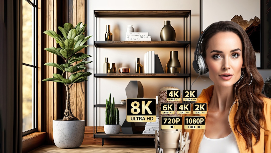 Digital Bookcase Background Backdrop for Content Creators Green Screen ...