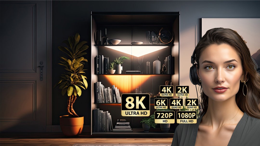 Digital Bookcase Background Backdrop for Content Creators Green Screen ...