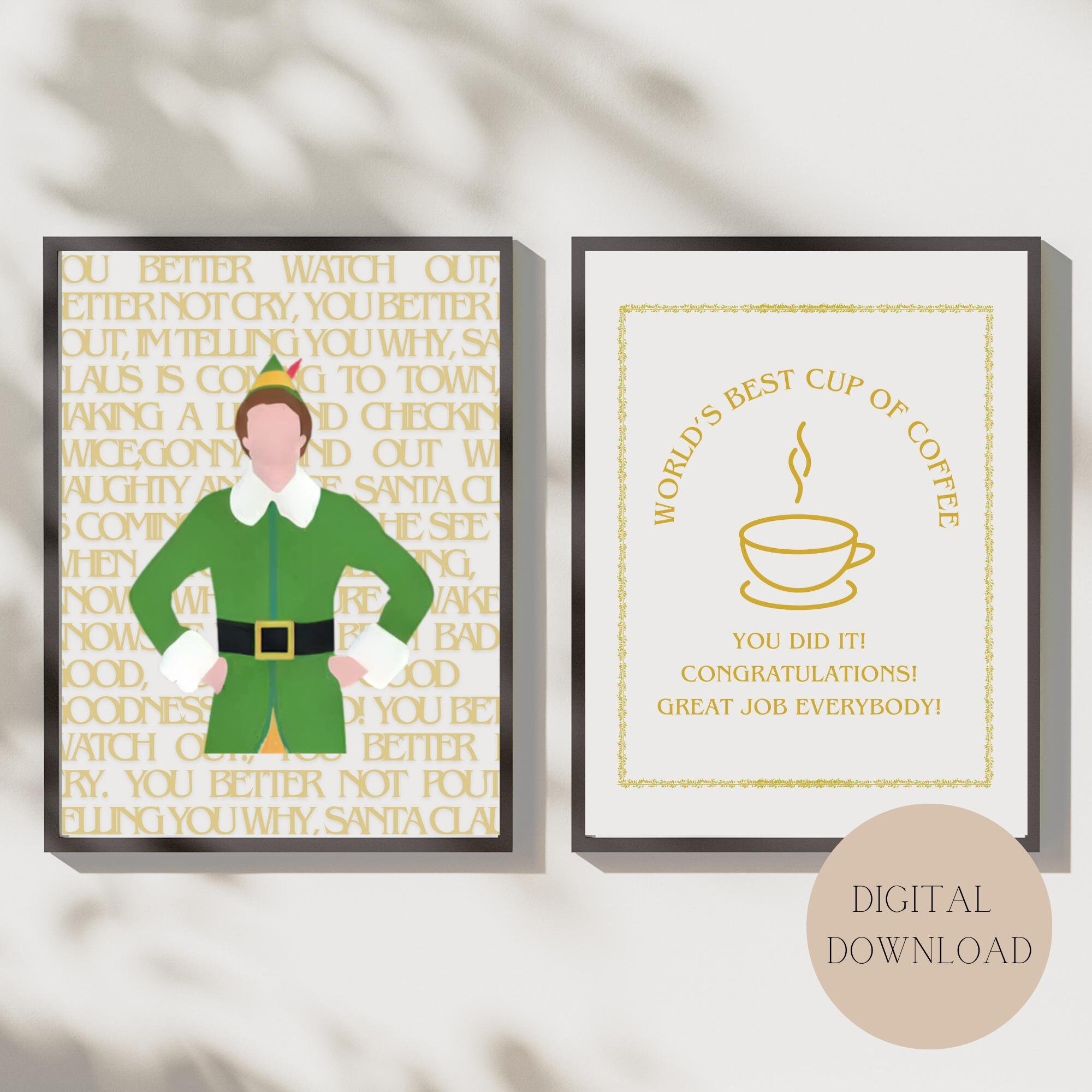Elf Movie Digital Download Wall Art, Elf Movie Digital Download ...