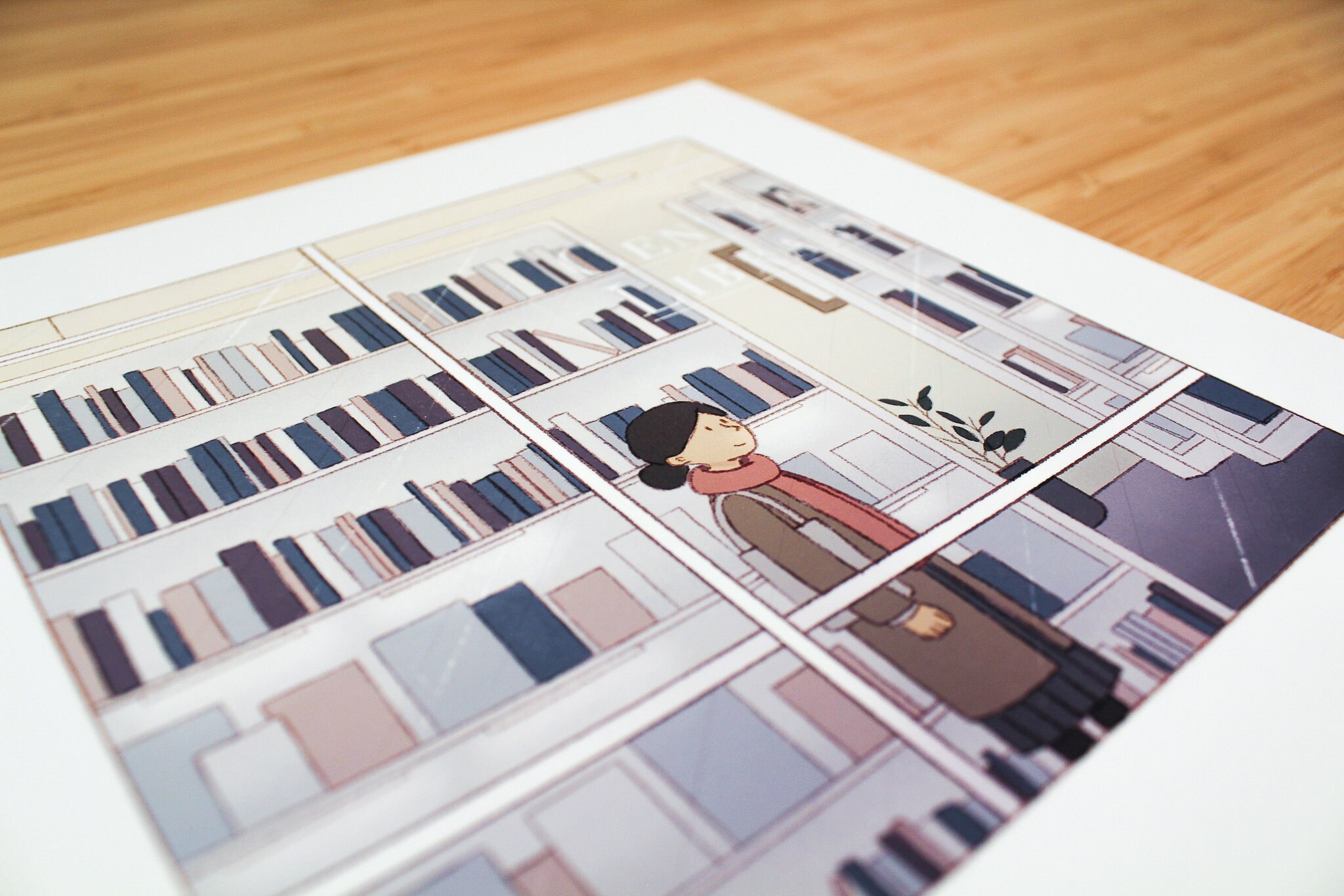 Library | 8x8 Art Print | Digital Art Print - Etsy