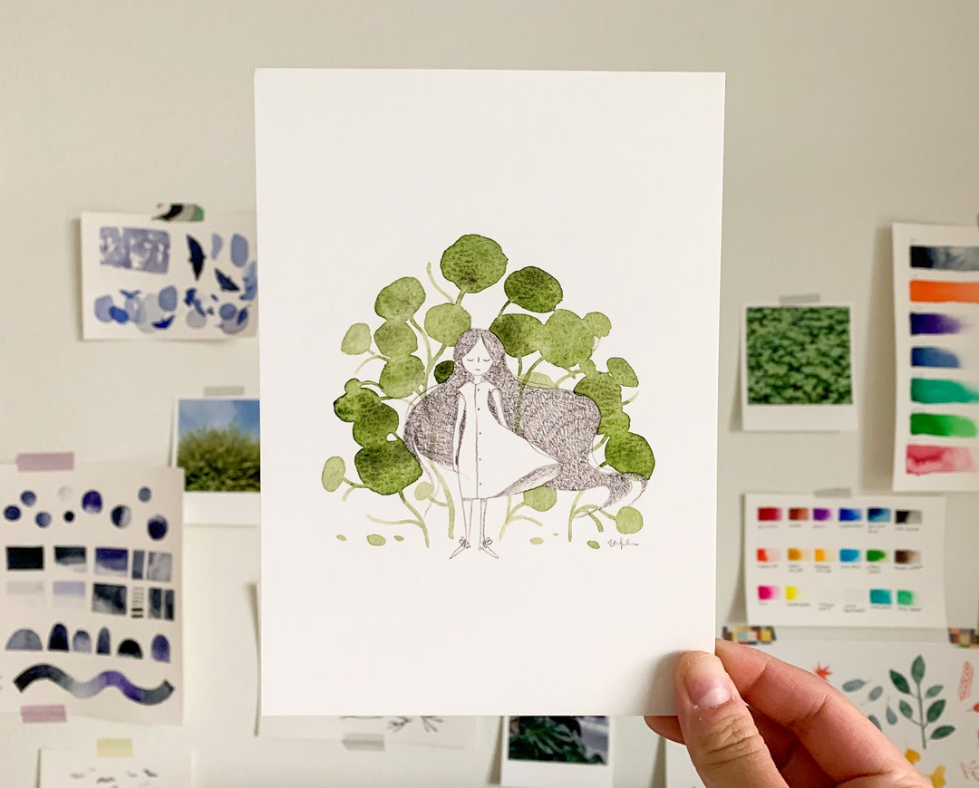 Hydrocotyle | 5x7 Art Print | Watercolor Print - Etsy