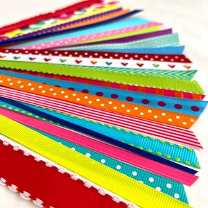 Bible Ribbons - Brights - Bible Bookmarks - Assorted Patterns - 10 Pack ...