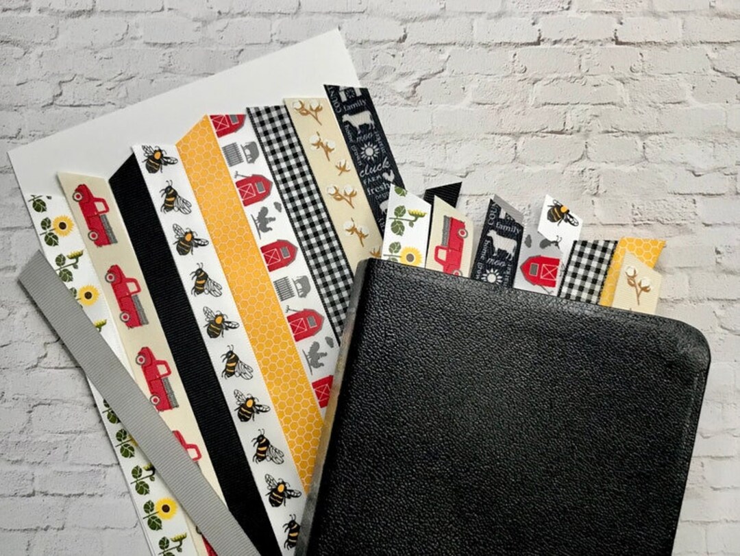 Bible Ribbons on the Farm Bible Bookmarks Assorted Patterns 10 Pack ...