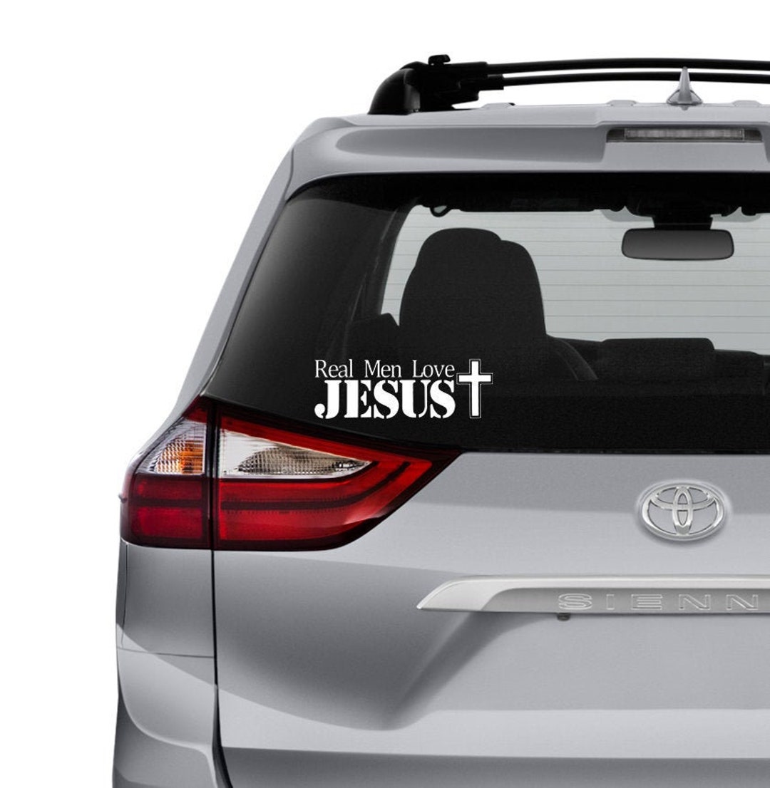 Vinyl Stickers - "real Men Love Jesus" - Etsy