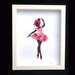 Paper Flower Ballerina Shadow Box Wall Art 8 X 10 or 11 X 14 Wall Decor ...