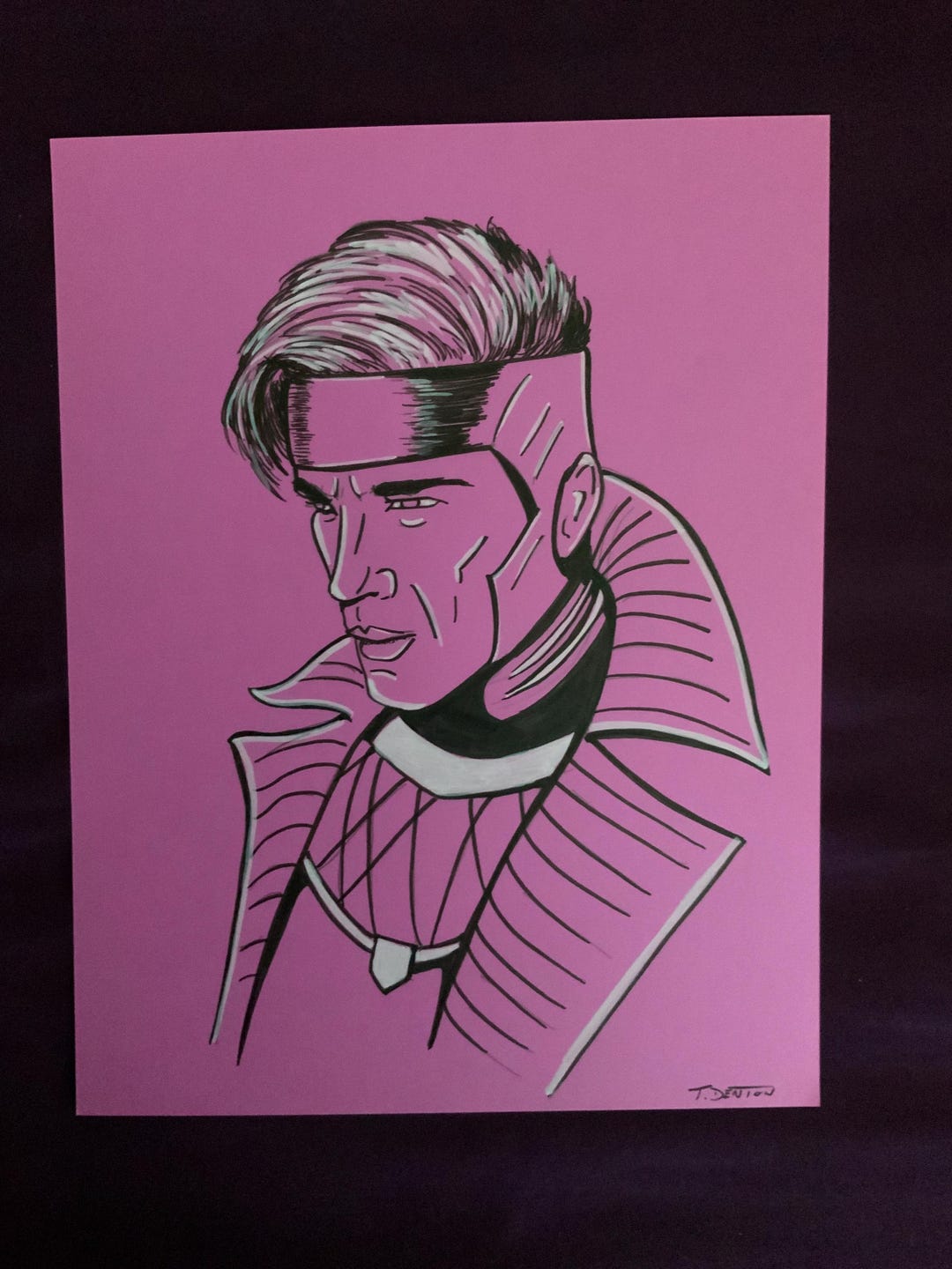 Deadpool and Wolverine: Gambit Ink Art - Etsy