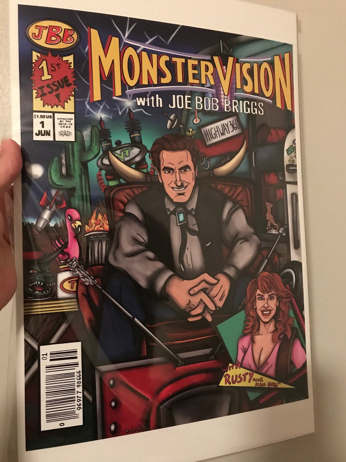 Monstervision With Joe Bob Briggs Cover Art Print #1 - Etsy