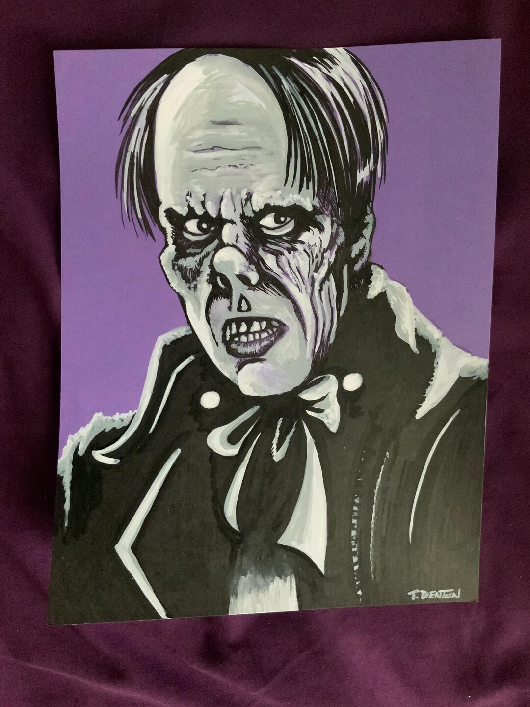 Lon Chaney Phantom of the Opera Ink Art - Etsy
