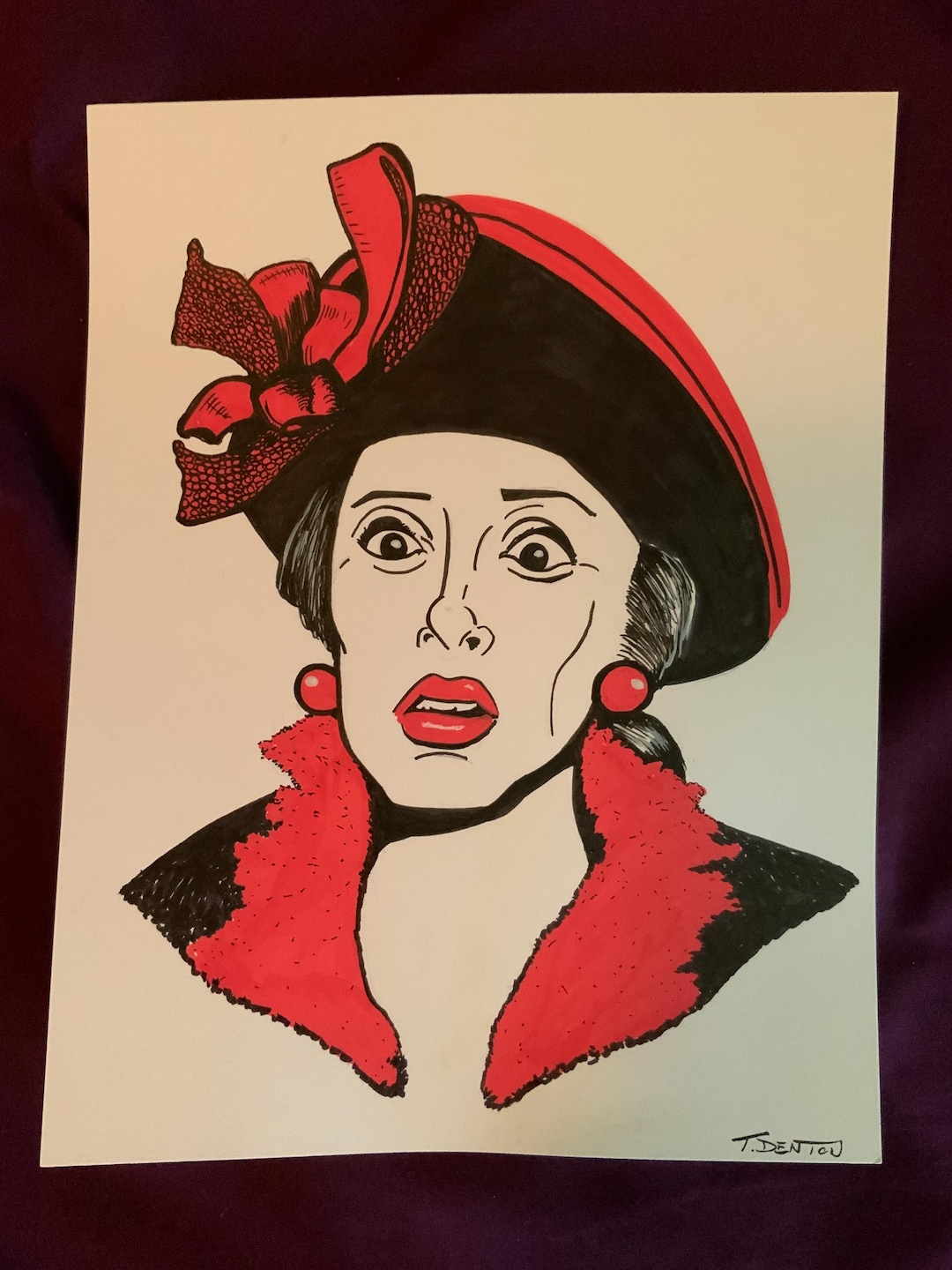 Shelley Duvall Olive Oyl 2024 Ink Art - Etsy