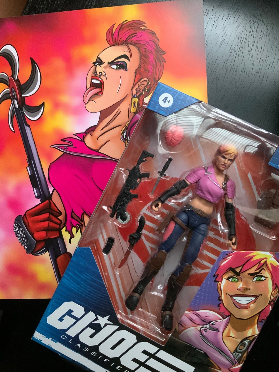 GI JOE CLASSIFED; Zarana Figure and Art Piece - Etsy