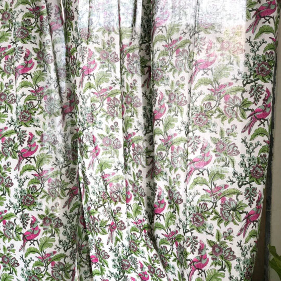 Hand Block Printed Curtain Panels, Door Curtains, Beautiful Curtains ...