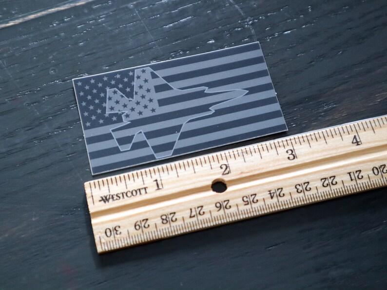 F-35 Subdued Flag Reflective Matte Vinyl Sticker - Etsy