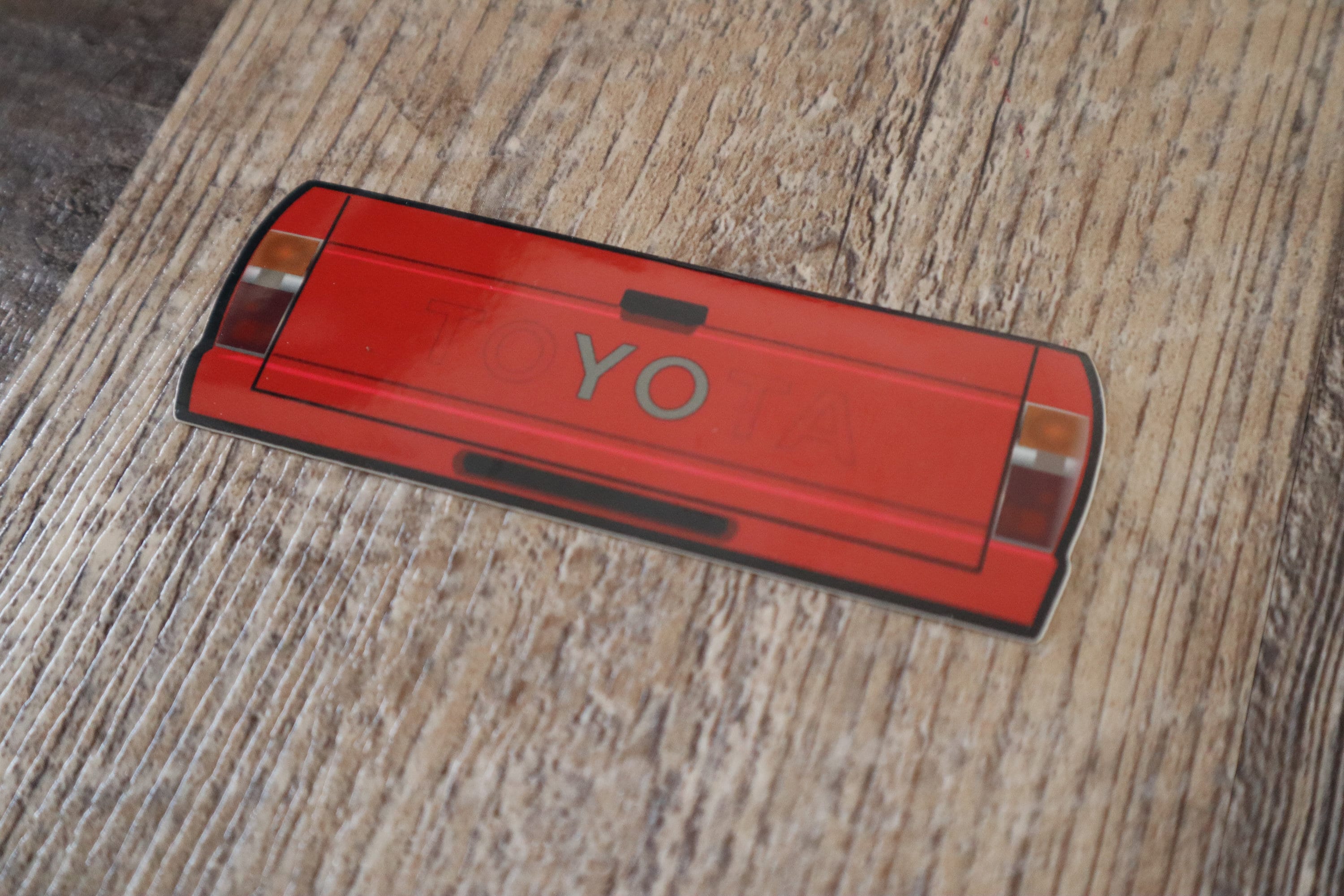 Mini Truck Toyota Pickup YO Tailgate Sticker Red or Tan - Etsy