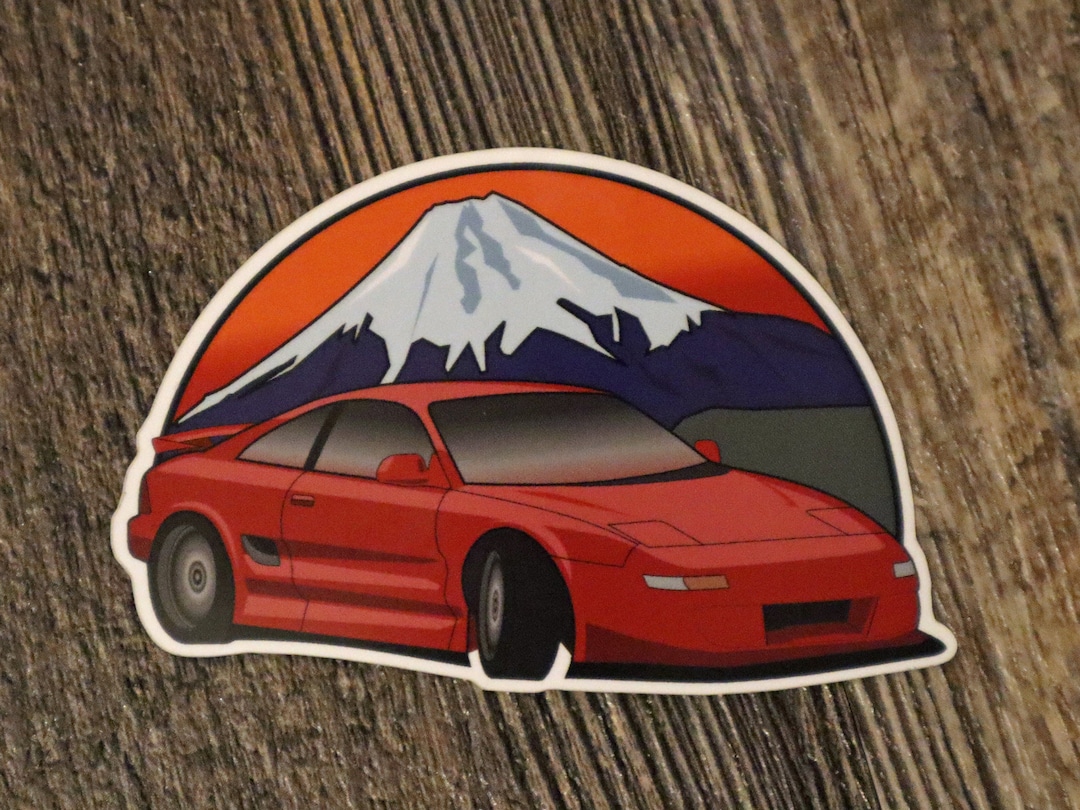 MR2 SW20 Drifting Mt Fuji Vinyl Sticker - Etsy