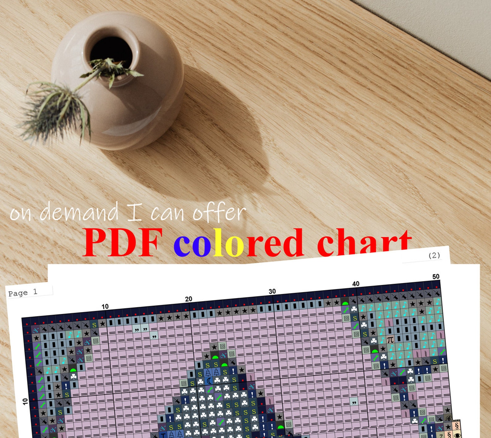 PDF Mini Starry Night Cross Stitch Pattern Vincent Van Gogh Painting ...