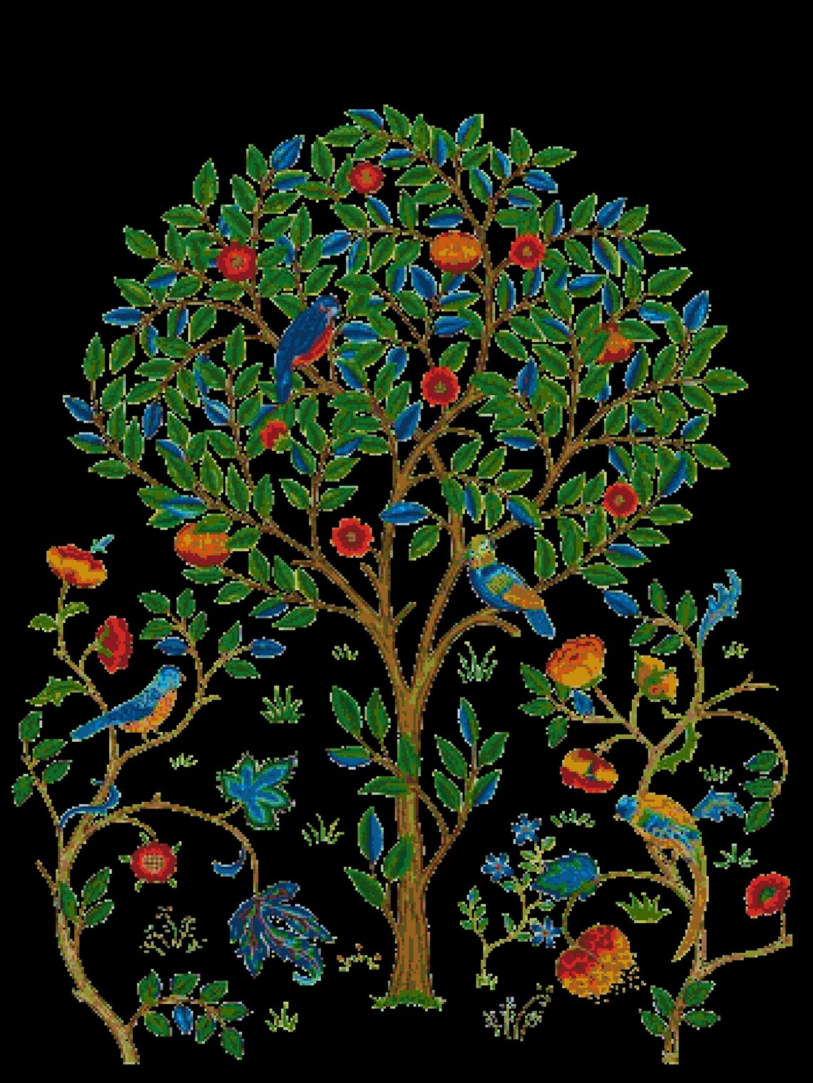 PDF Tree of Life Full Coverage Cross Stitch Pattern William - Etsy
