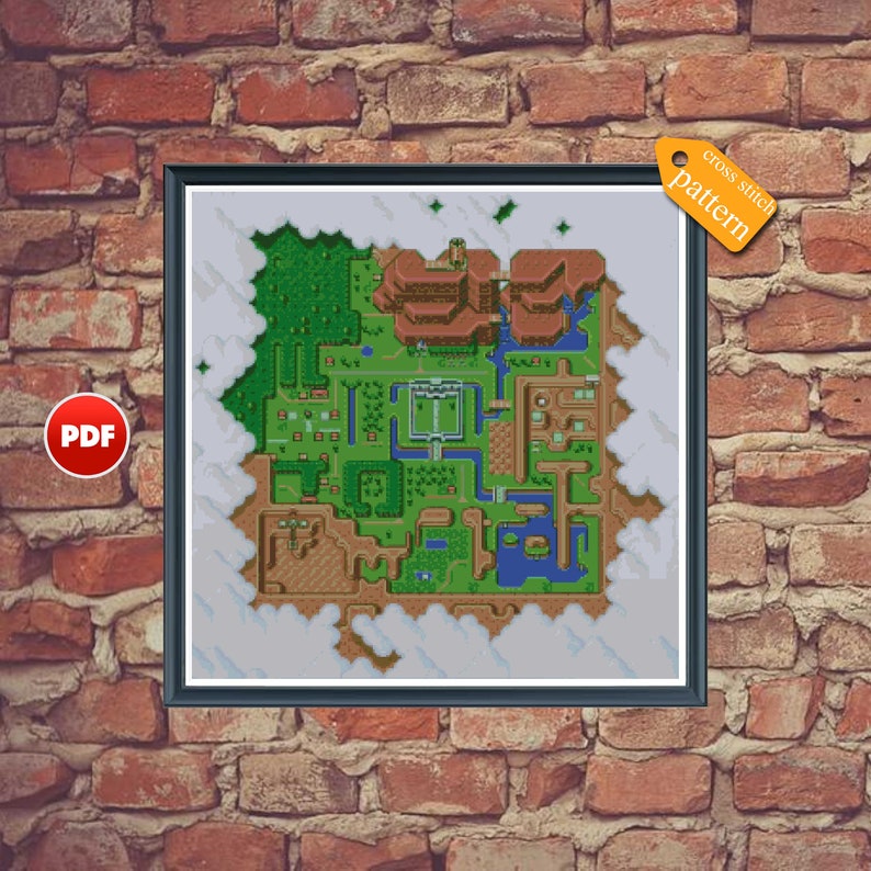 PDF Zelda Cross Stitch Pattern Legend of Zelda A Link to the Past Zelda ...